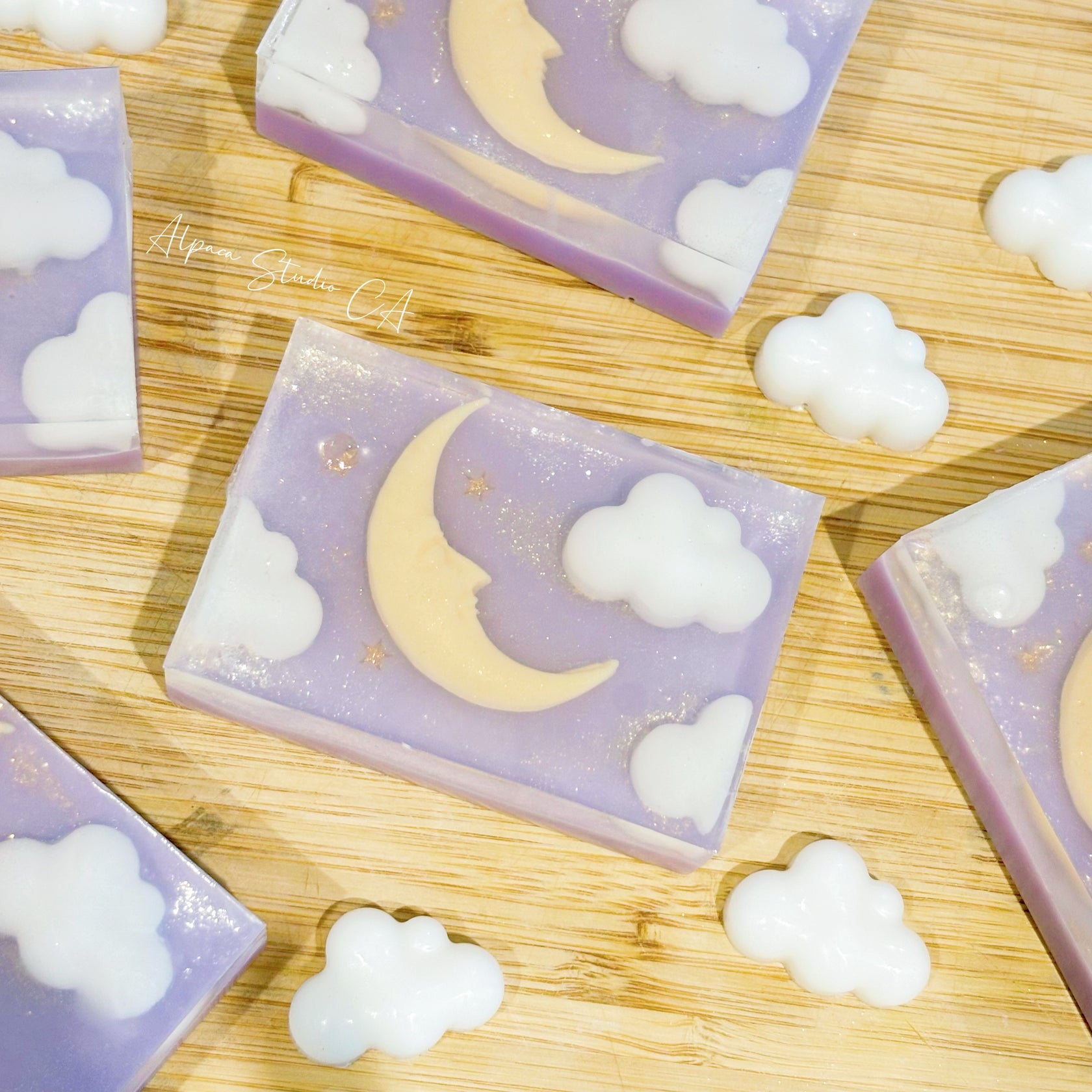 Handmade Shea Butter Soap Night Sky Scene – Alpaca Studio CA